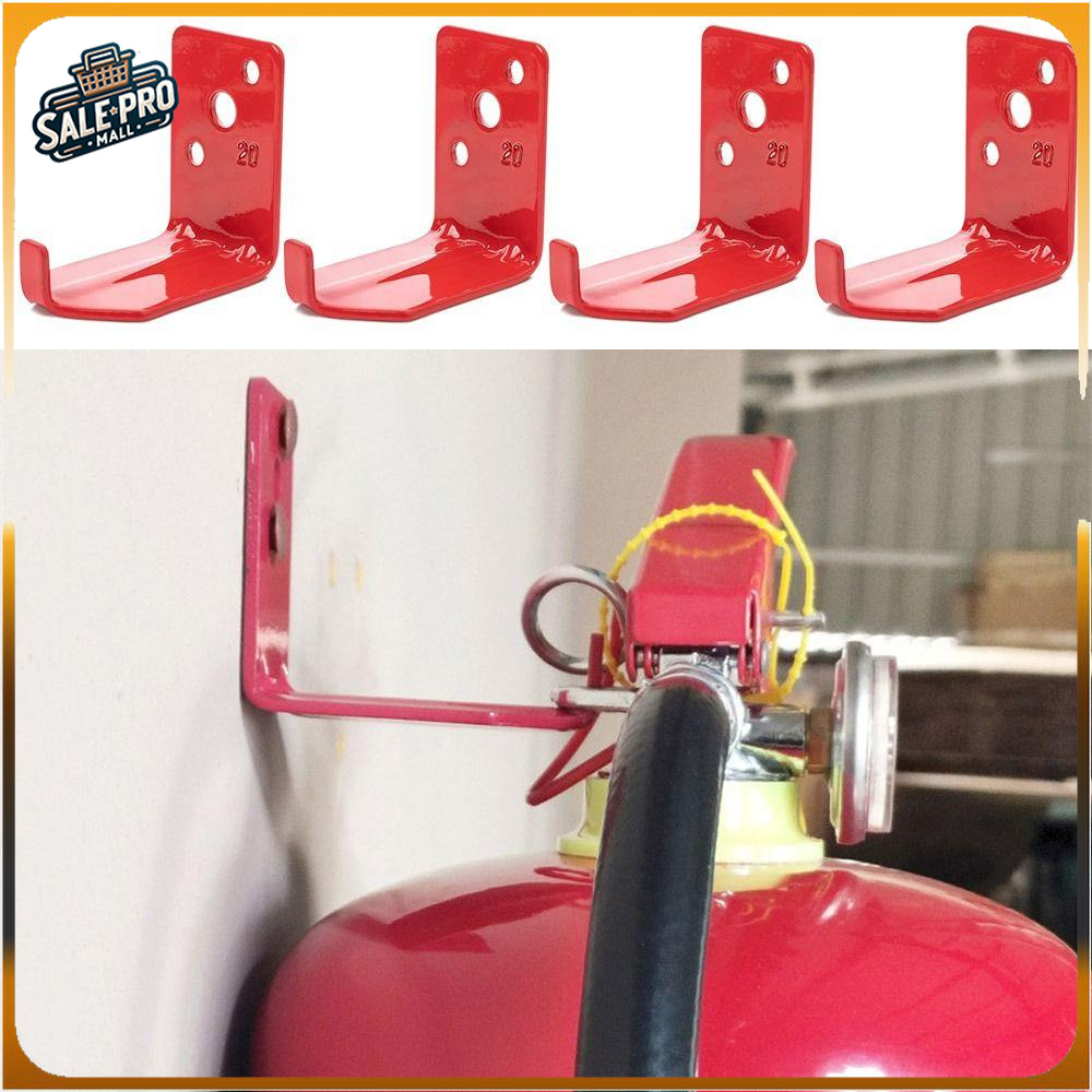 4PCS Fire Extinguisher Mount Bracket Holder L Shape Metal Fire Extinguisher Wall Hanger | Shopee ...