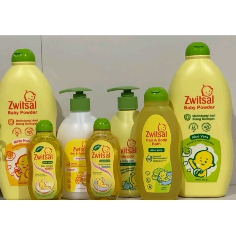 Zwitsal Milky Honey Baby Powder 300 ml and Zwitsal Aloe Vera Baby ...