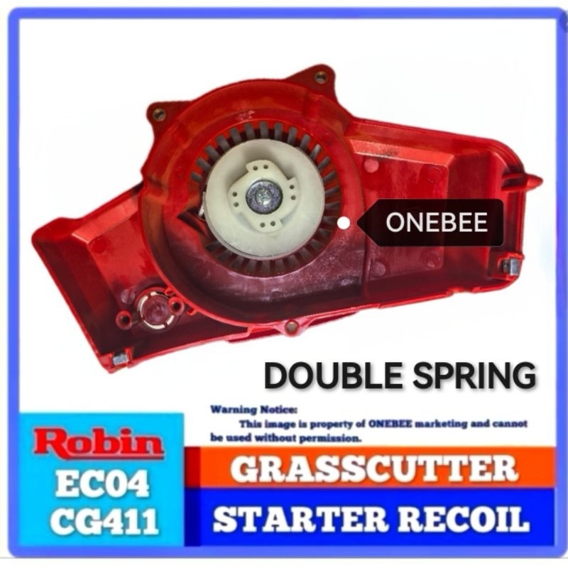 Recoil Starter Double Spring fits for CG411 Robin 2 Stroke Grasscutter ...
