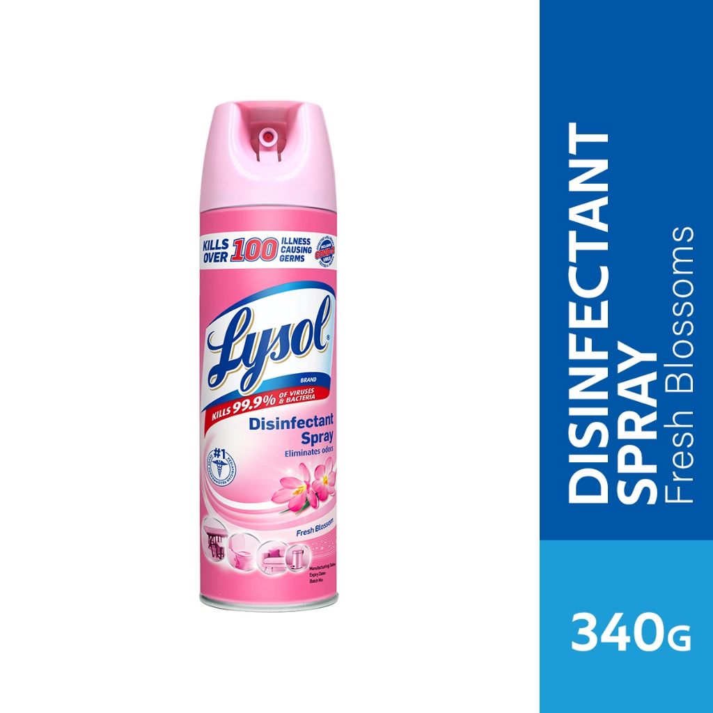 Lysol Antibacterial Disinfectant Spray Cleaner Fresh Blossoms 340 G ...