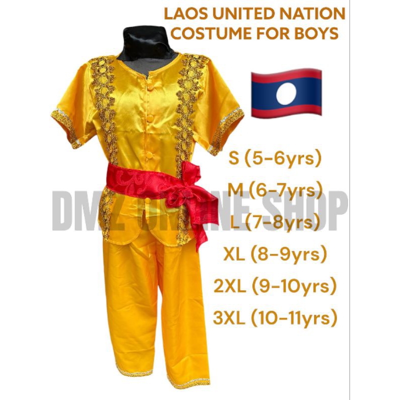 LAOS UNITED NATIONS COSTUME FOR BOYS | Shopee Philippines