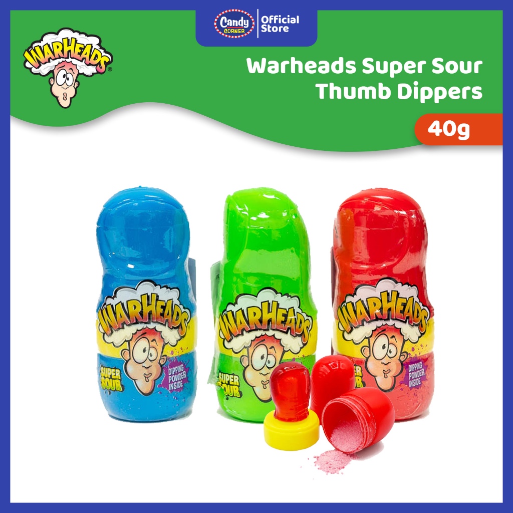 Warheads Super Sour Thumb Dippers Lollipop 40g | Shopee Philippines