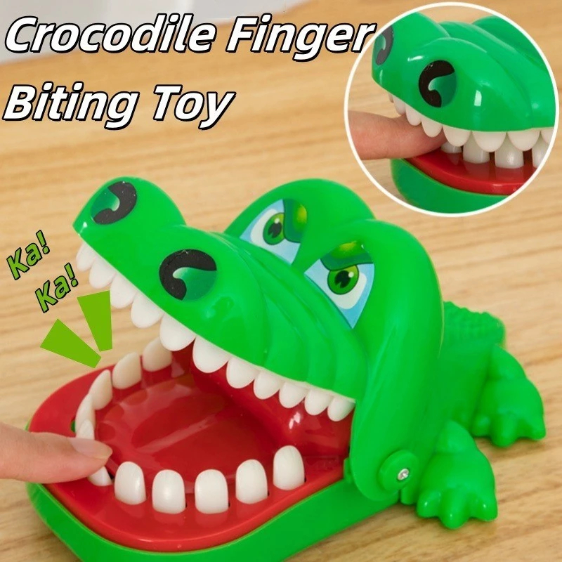 HOT Crocodile Mouth Dentist Bite Finger Game Funny Toy For Kids unisex ...