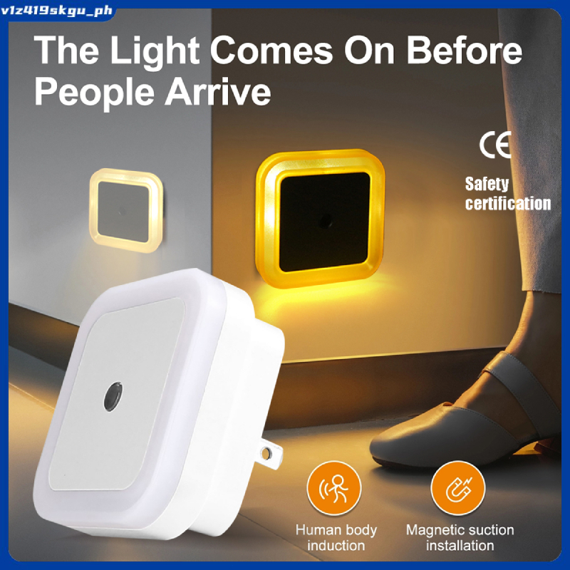 Auto LED Light Induction Sensor Control Sleeping Night Light Bedroom ...