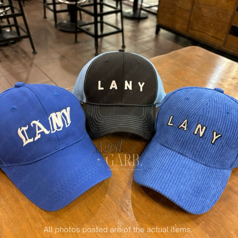 LANY Embroidered Ball Cap Customized Hat Your Own Design | Shopee ...
