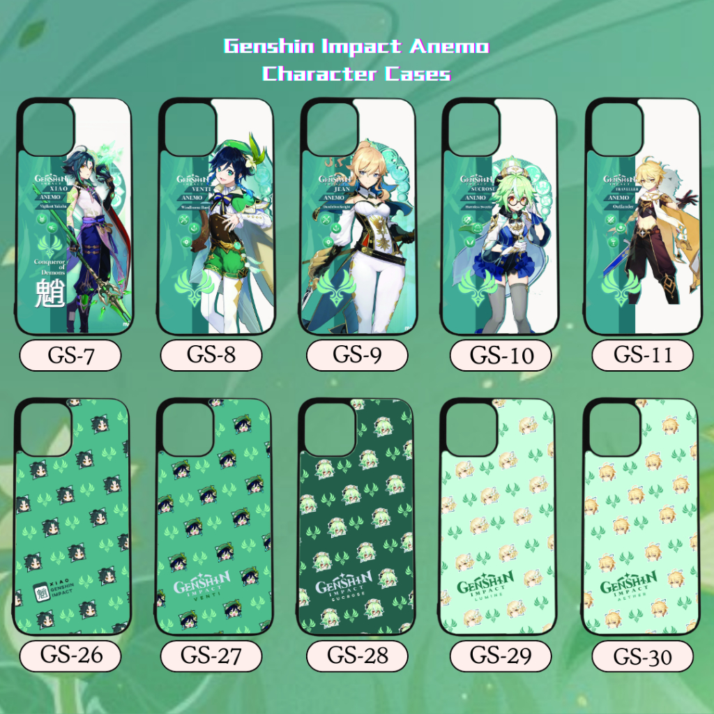 Anemo Characters | Genshin Impact | Customizable Case | Shopee Philippines