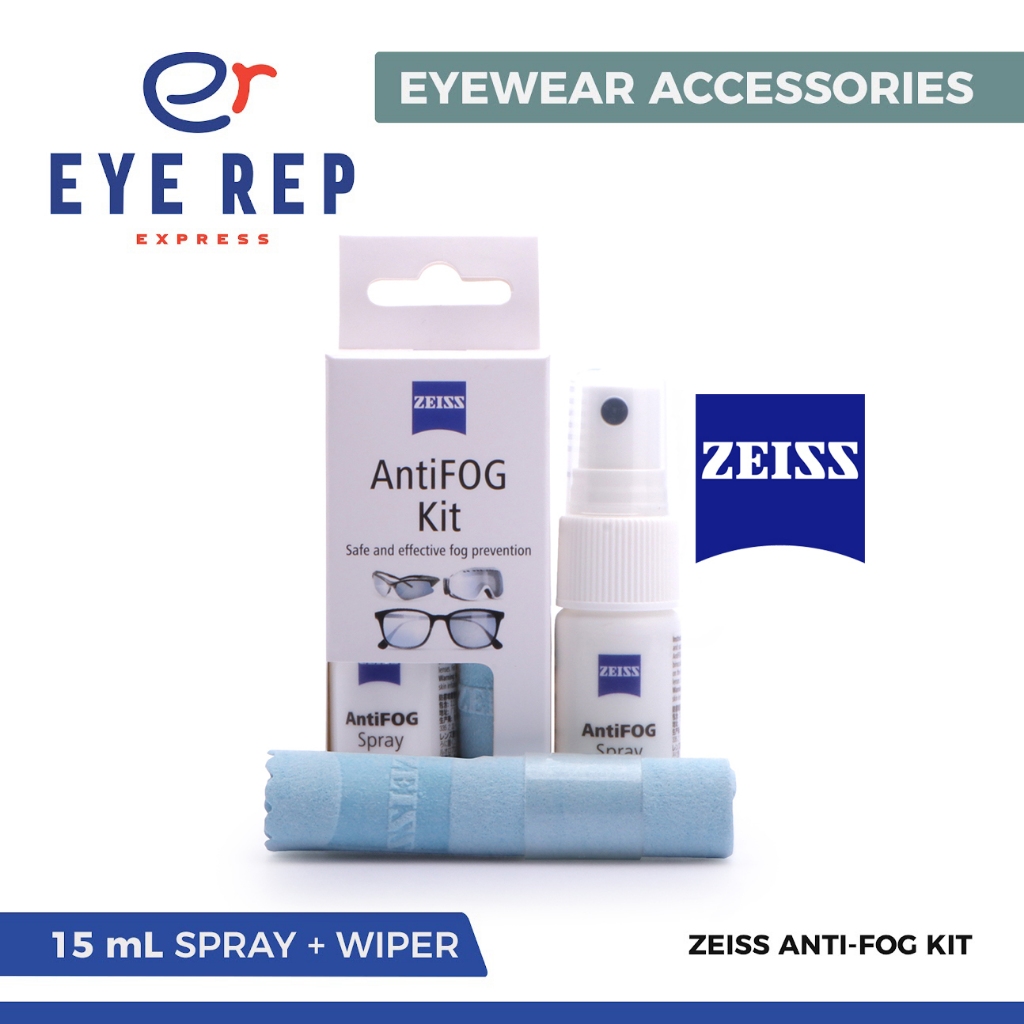 ZEISS Anti-Fog Kit Accessories (15ml Spray+Wiper) (Expiry: April 2026 ...