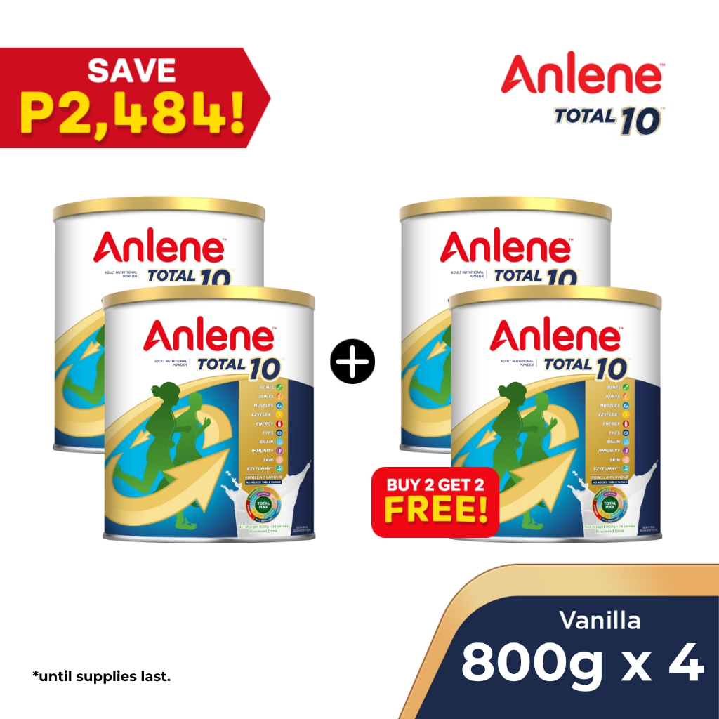 [B2G2] Anlene Total Plus Adult Milk Powder Plain 800g | Shopee Philippines