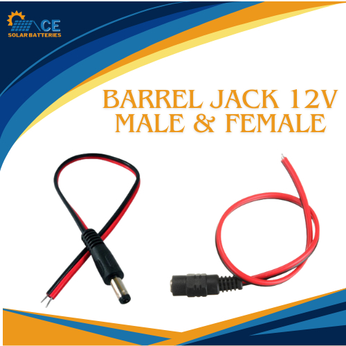 15CM MALE & FEMALE BARREL JACK 12V DC CONNECTOR WIRE | Shopee Philippines