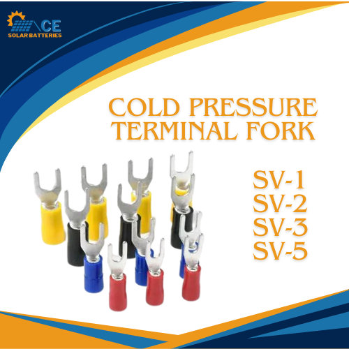 (50PCS) - SV-1,SV-2,SV-3,SV-5 - Cold Pressure Terminal Fork Pre ...