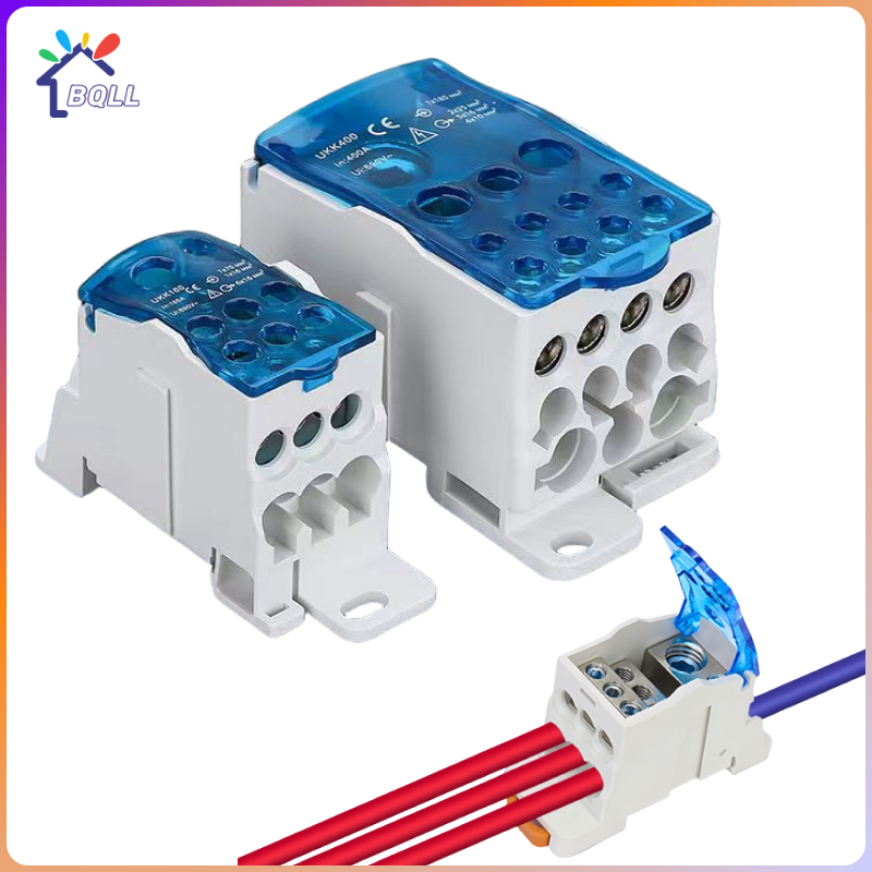 UKK80A 125A 160A Terminal Block 1 in many Out Din Rail distribution Universal Electric Wire ...