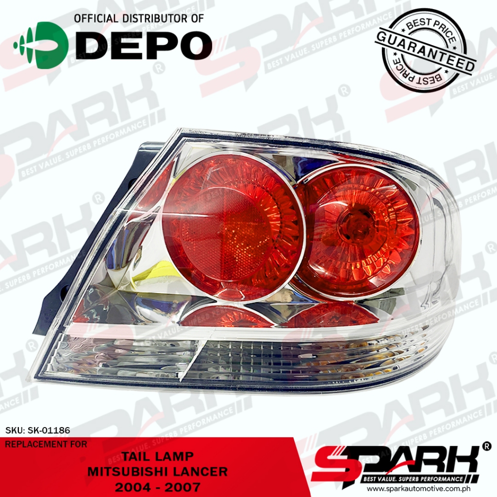 Mitsubishi Lancer 2004 -2007 Rear Tail Light Tail Lights Tail Lamp DEPO ...