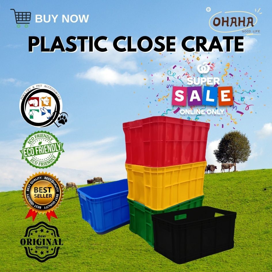 OHAHA HD CLOSE CRATES MULTI-PURPOSE STORAGE BOX | Shopee Philippines