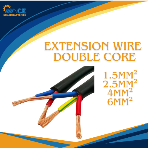 Extension Wire Double Core for Extension Only (1.5mm², 2.5mm², 4mm² ...