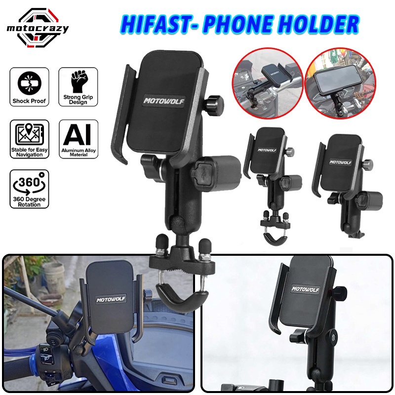 Original Motowolf Cp holder V3 360 Degree Rotation Motowolf Phone ...