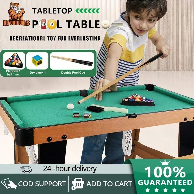 36*20 Inch Billiard Table Set For Kids Wooden With Tall Feet Pool Table ...