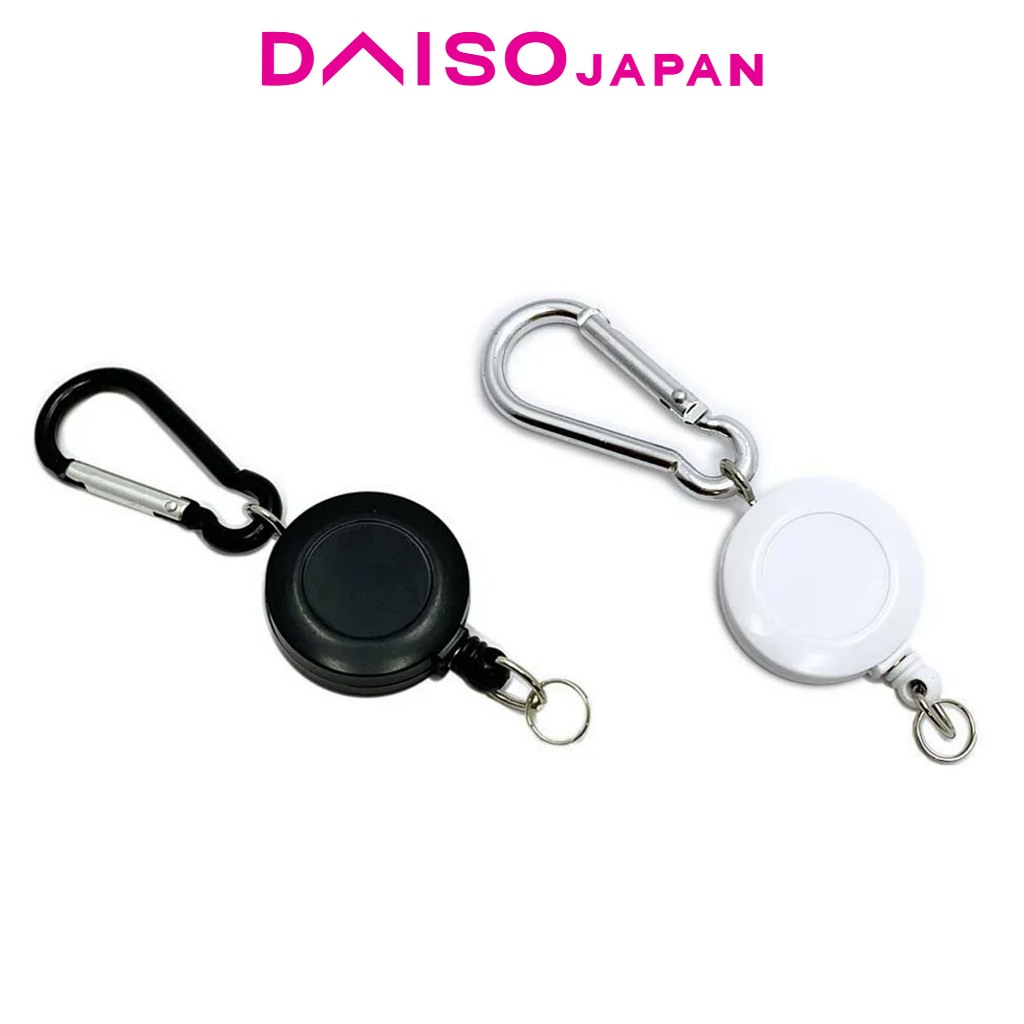 Daiso Key Chain with Carabiner and Reel | Shopee Philippines