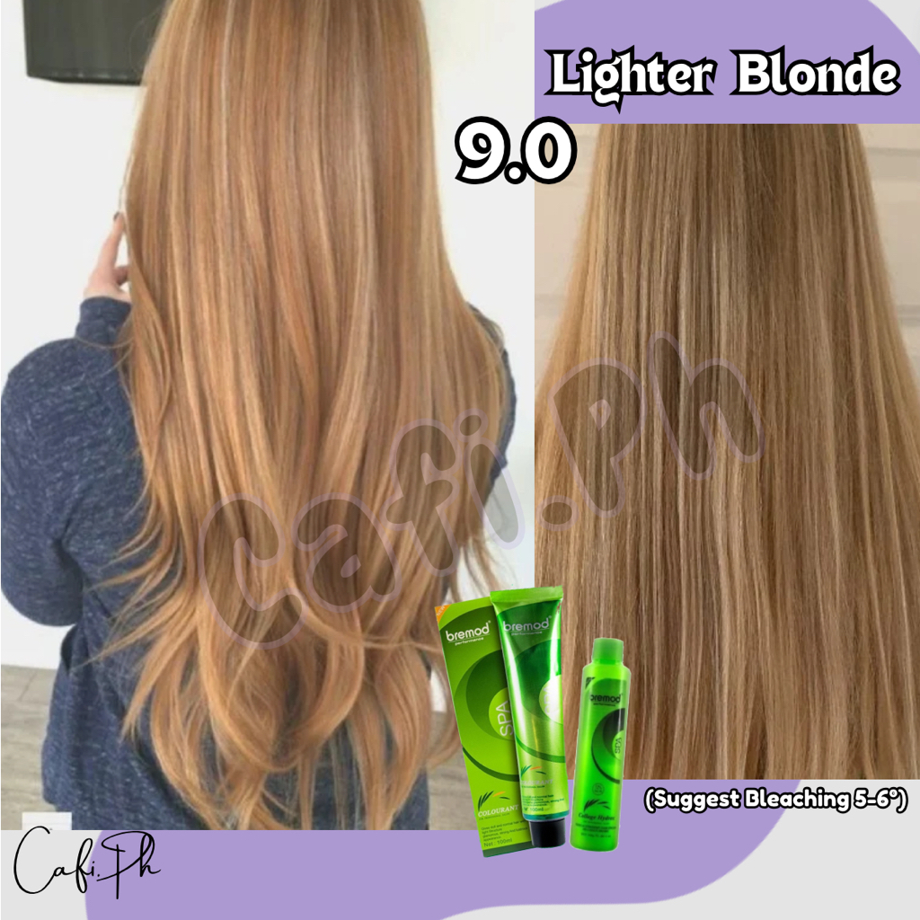 BREMOD 9.0 Lighter Blond Hair Color Set with Oxidizer | Shopee Philippines