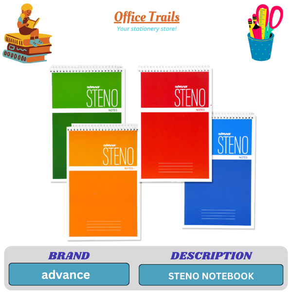 Advance Steno Notebook 6 x 9" 60 leaves 50 gsm 1pc | Shopee Philippines