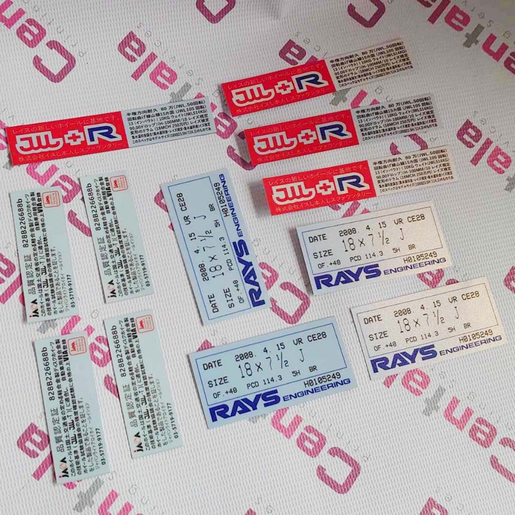 Volk Rays ce28 stickers set. for inner barrel wheel | Shopee Philippines