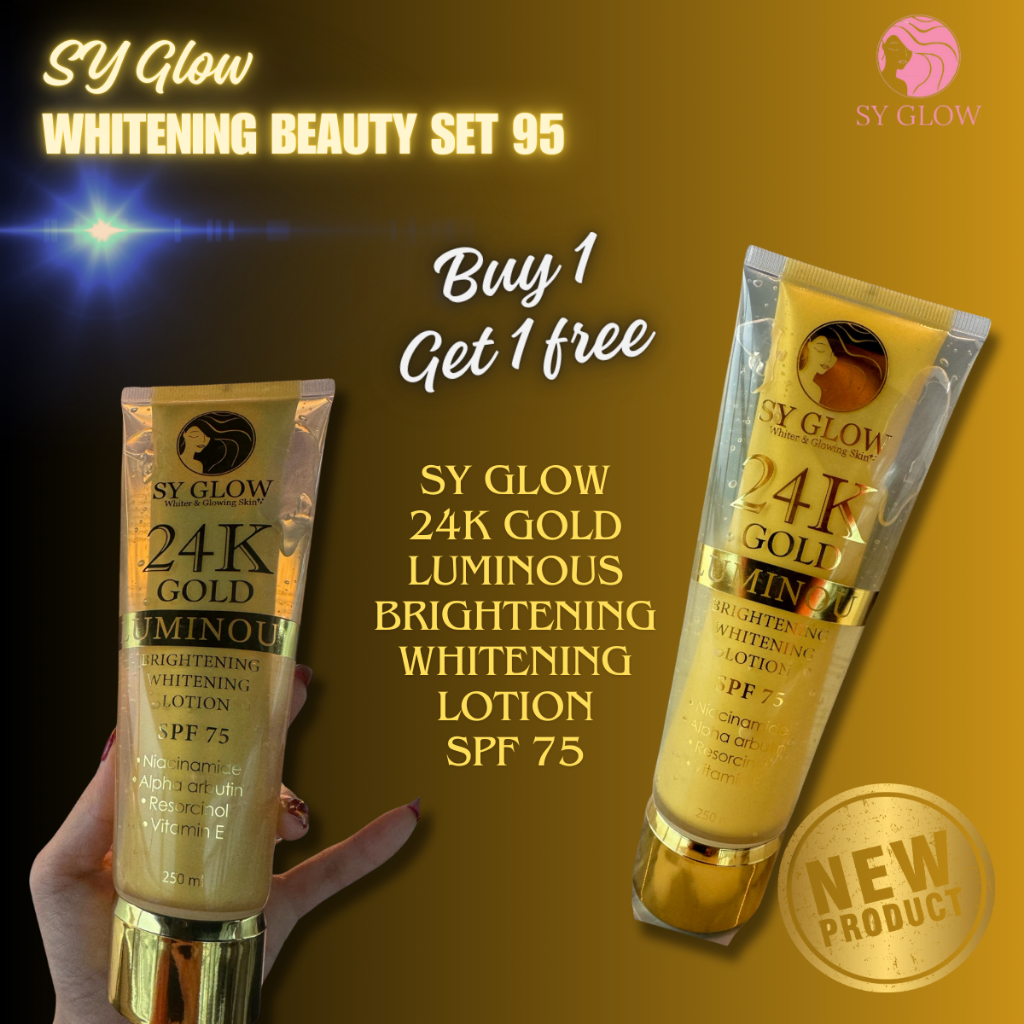 SY Glow Whitening Beauty Set 95 - 24k Gold Luminous Lotion | SPF 75 ...