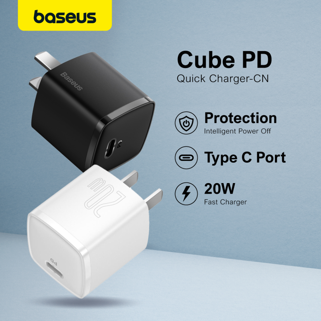 Baseus 20W PD Quick Charger QC3.0 PD3.0 1C Fast Charging for i13 12 Pro ...