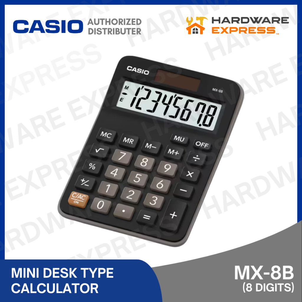 Casio MX-8B Mini Desk Type Calculator (8 Digits) | Shopee Philippines