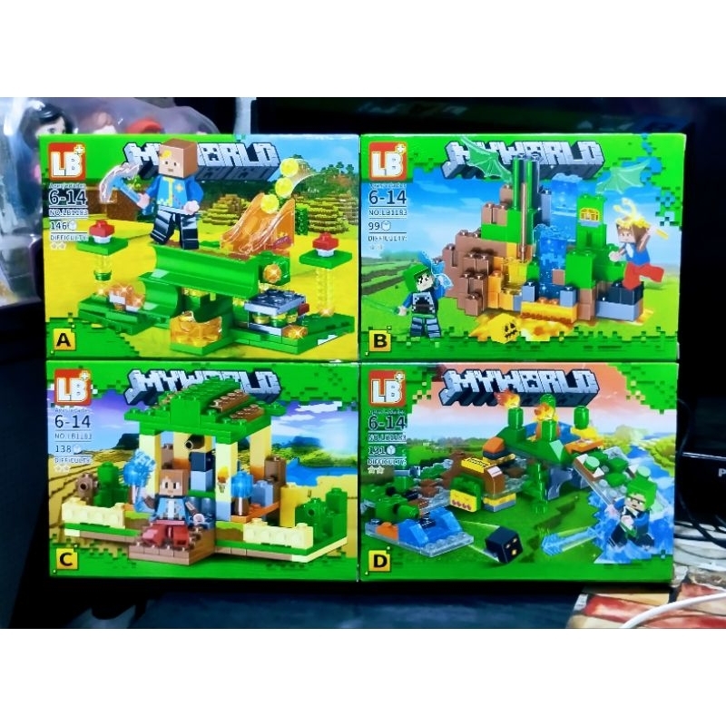 building blocks Minecraft characters toy | Shopee Philippines