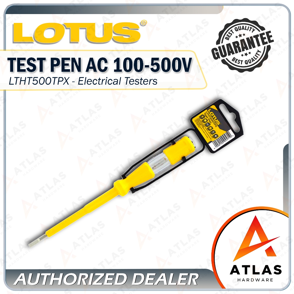 Lotus Test Pen AC 100-500V LTHT500TPX - Electrical Testers [ATLAS ...