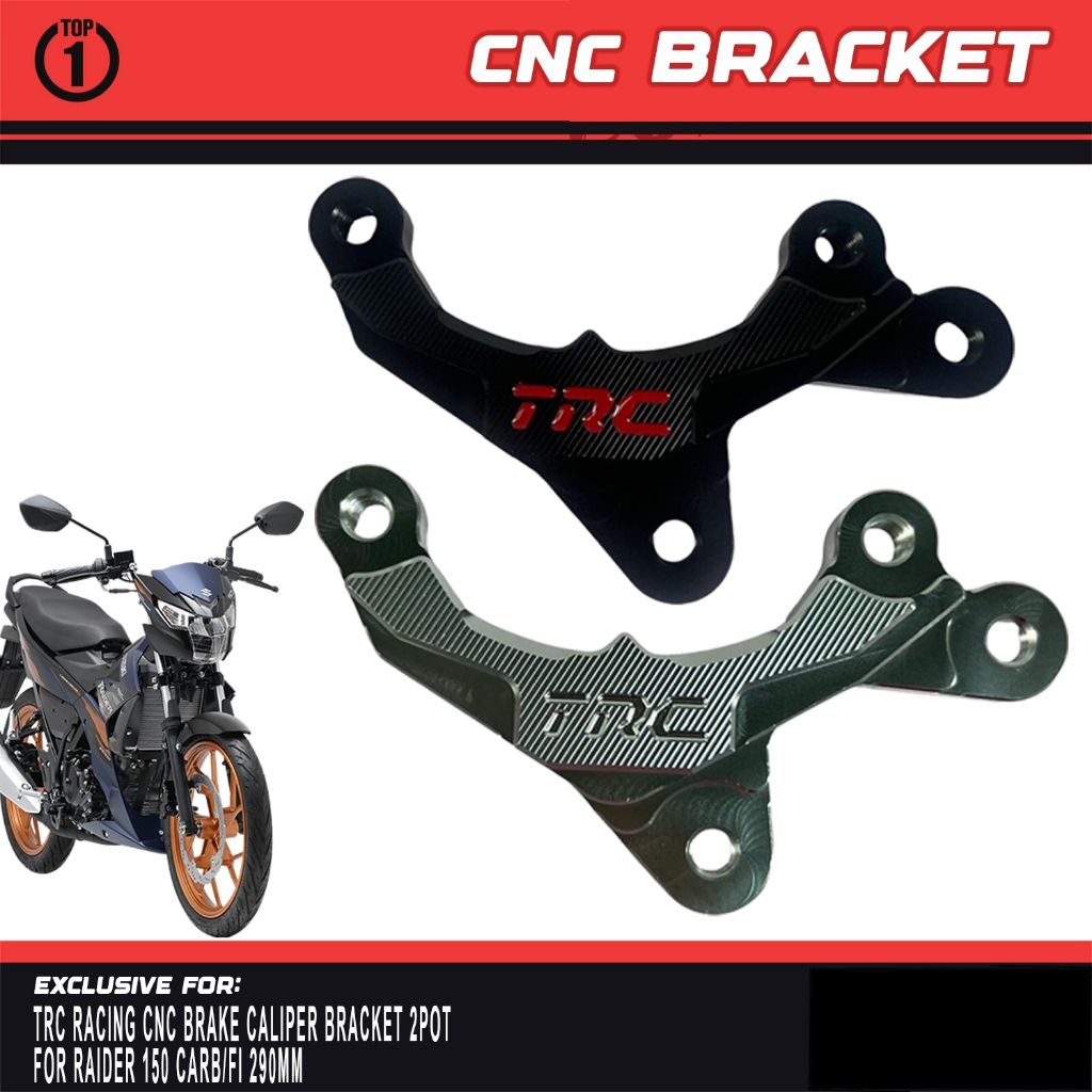 Top1 Motors TRC Racing CNC 2 POT Brake Caliper Bracket For RAIDER 150 ...