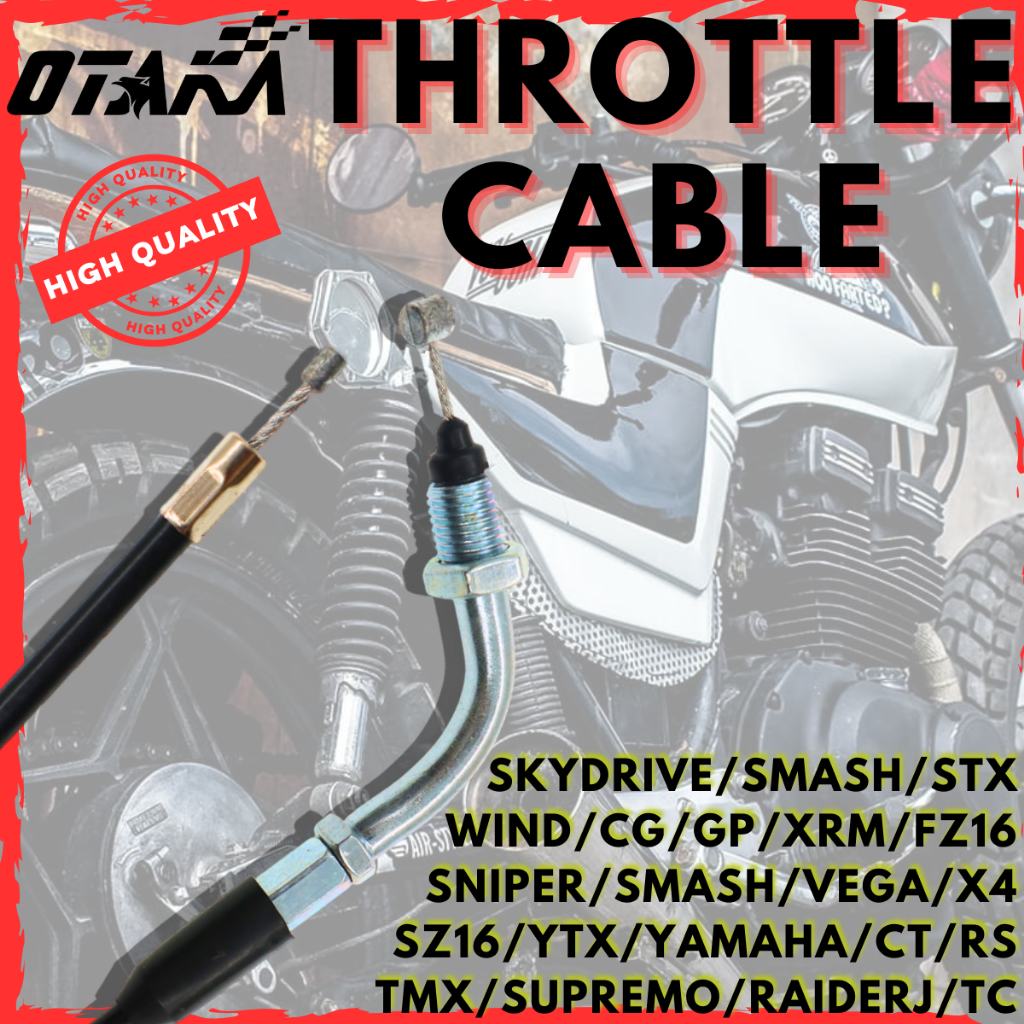 OTAKA THROTTLE CABLE FOR SKYDRIVE/SMASH/STX/TMX/SUPREMO/RAIDER/TC/WAVE ...
