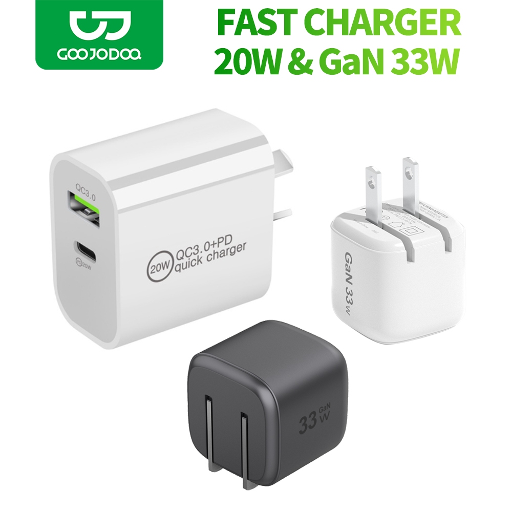 GOOJODOQ PD Charger 33W for iPhone Android Type C Fast Charger Power ...
