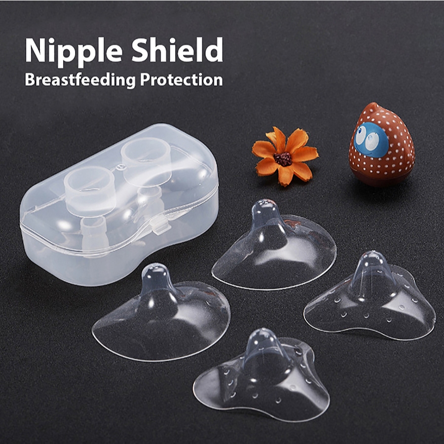 Breastfeeding Mom Nipple Shield Triangular Semi-Circle Shaped ...