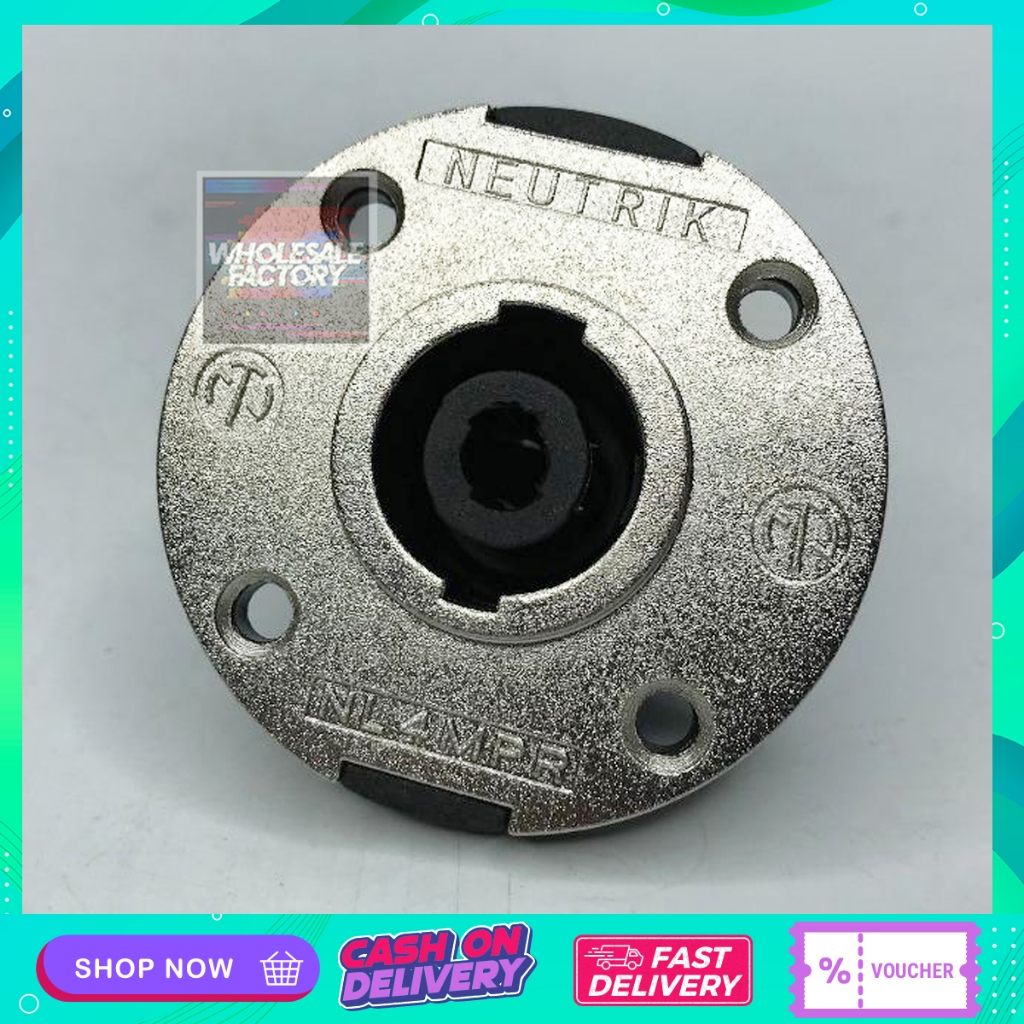 WHOLESALE Neutrik 4 Pole Chassis SpeakON Speak On Metal Round Speak-On ...