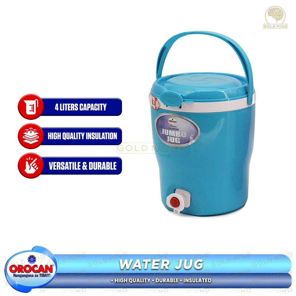 Orocan Water Jug 4 Liters Koolit Mini Water Jug - Gold Mind Everyday ...