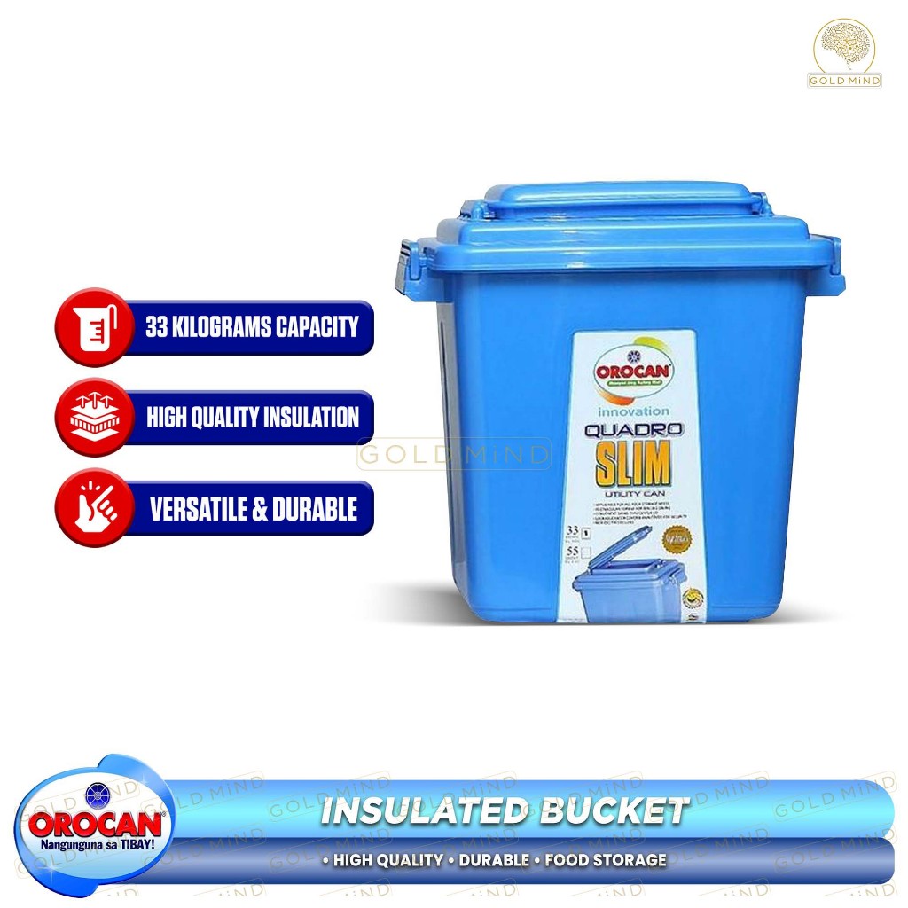 Orocan Quadro Slim Water Drum / Utility Pail / Water Container/ Utility Can 33 Liters | Shopee ...