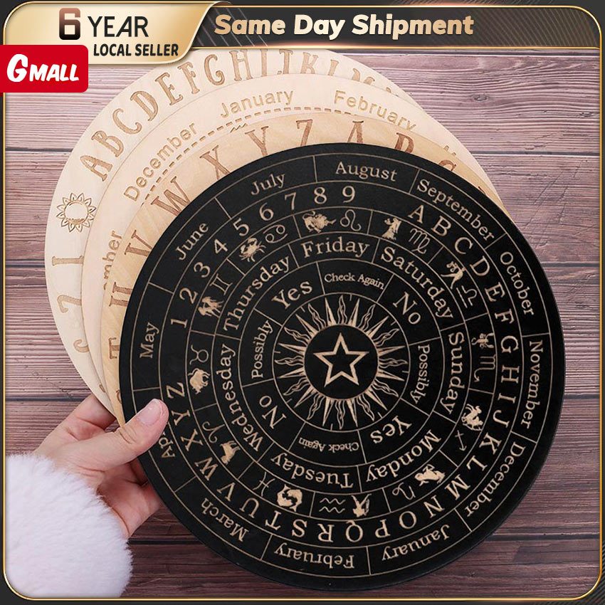 【Fast Delivery】 Pendulum Mat Divination Wooden Communication Board ...