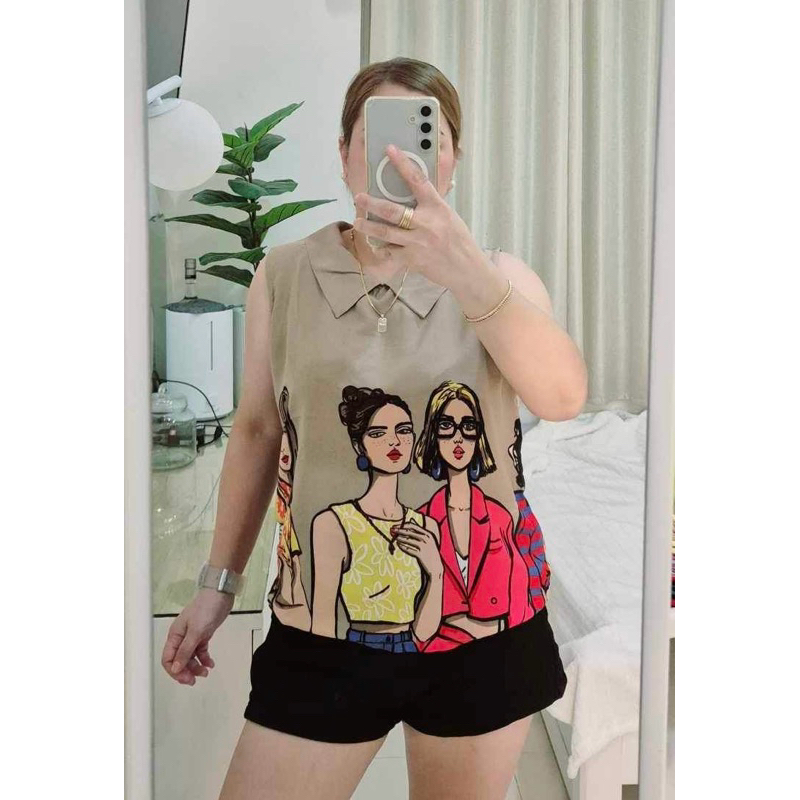 Miss D Fashion Clearance sale ️Baby collar sleeveless | printed ...