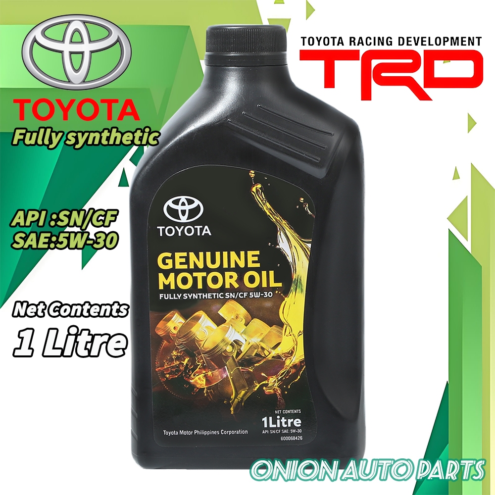 Toyota Genuine Motor Oil Fully Synthetic 5W30 1L Engine High ...