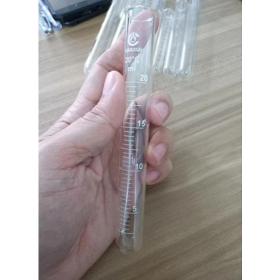 MT- 20ML TEST TUBE GRADUATED BOROSILICATE GLASS LB-G-0038 | Shopee ...