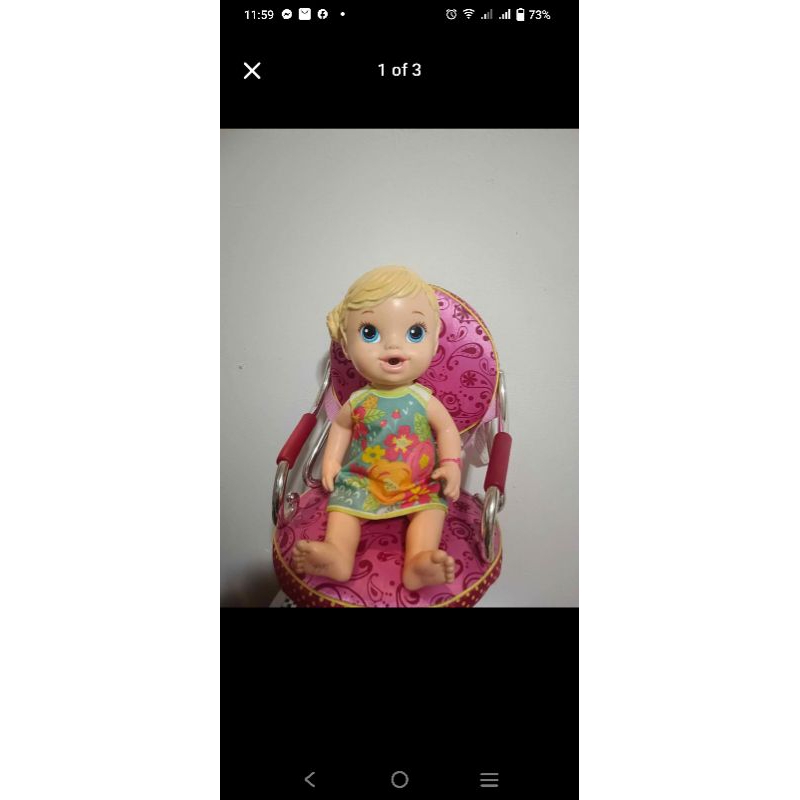 baby alive doll (chair not included) | Shopee Philippines