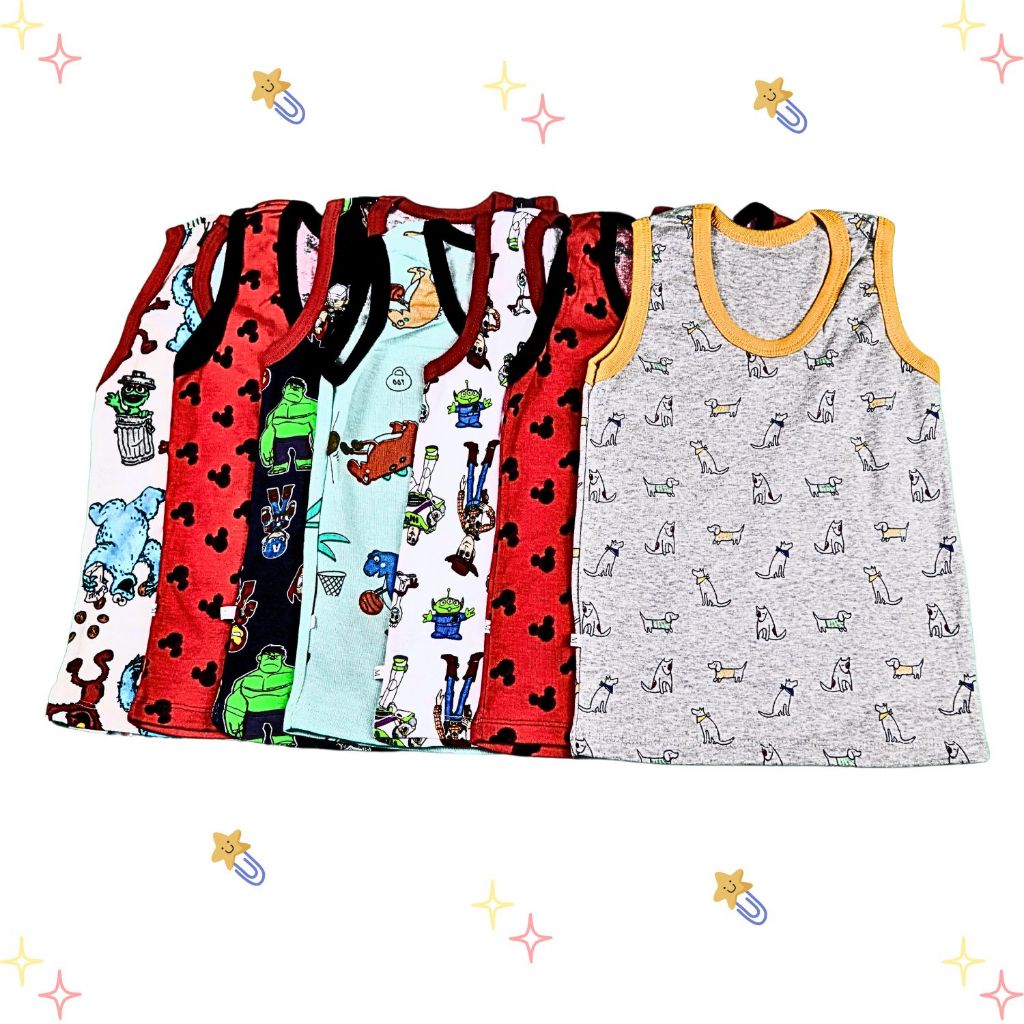 Printed Cotton Sando For Kids 1 to 10 Years Old Random Designs (1Piece ...