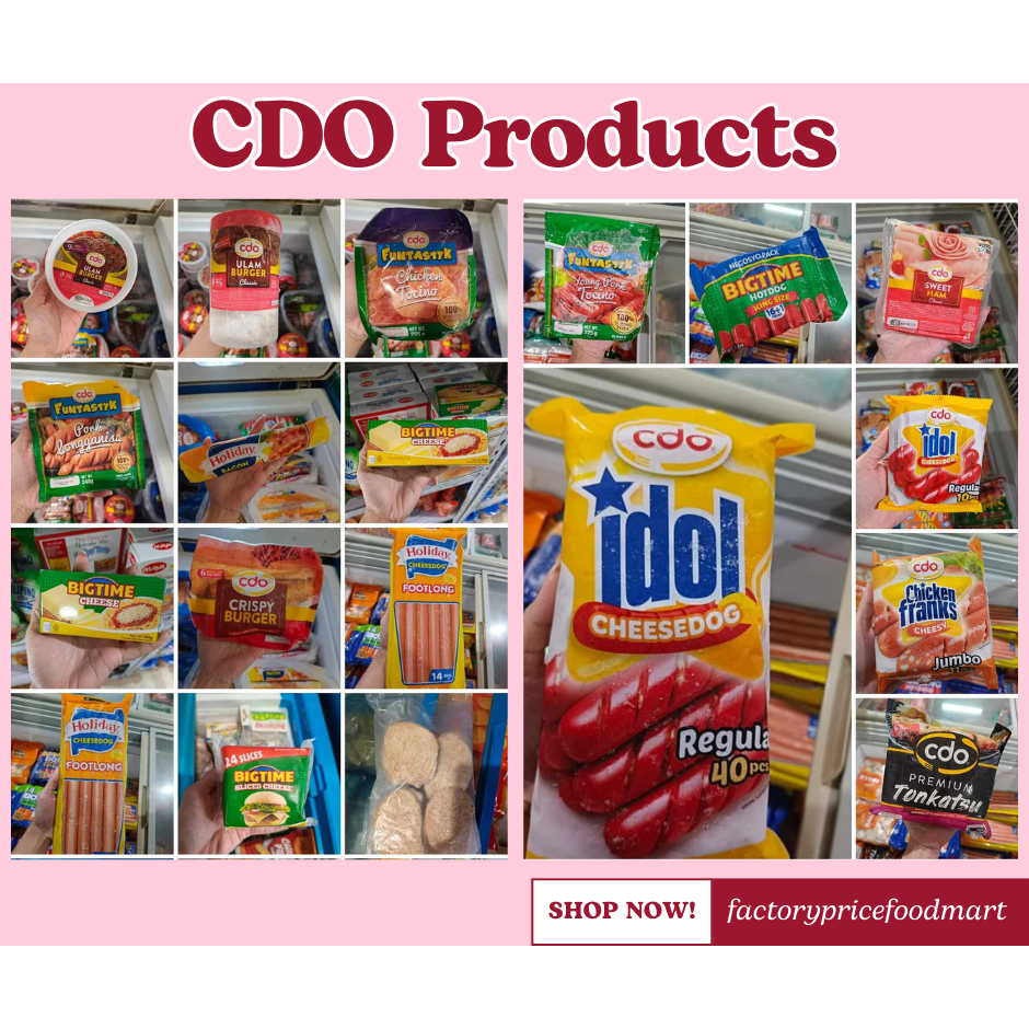 CDO Foodsphere Products (Tocino, Patty, Bacon and Hotdog) | Shopee ...