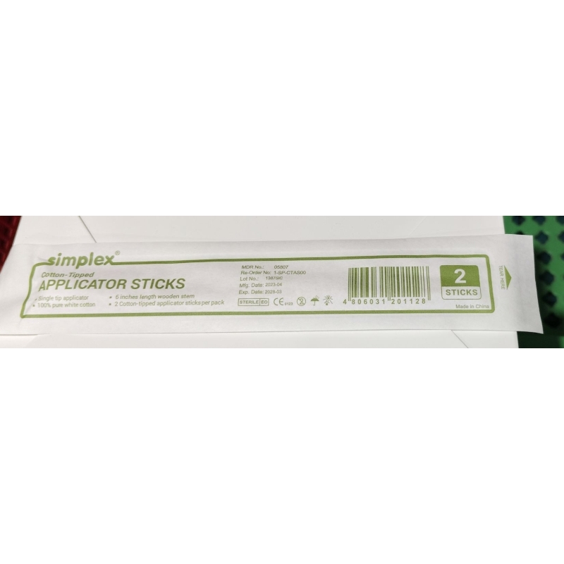 Cotton Tipped -APPLICATOR STICK (SIMPLEX) STERILE sold per piece ...
