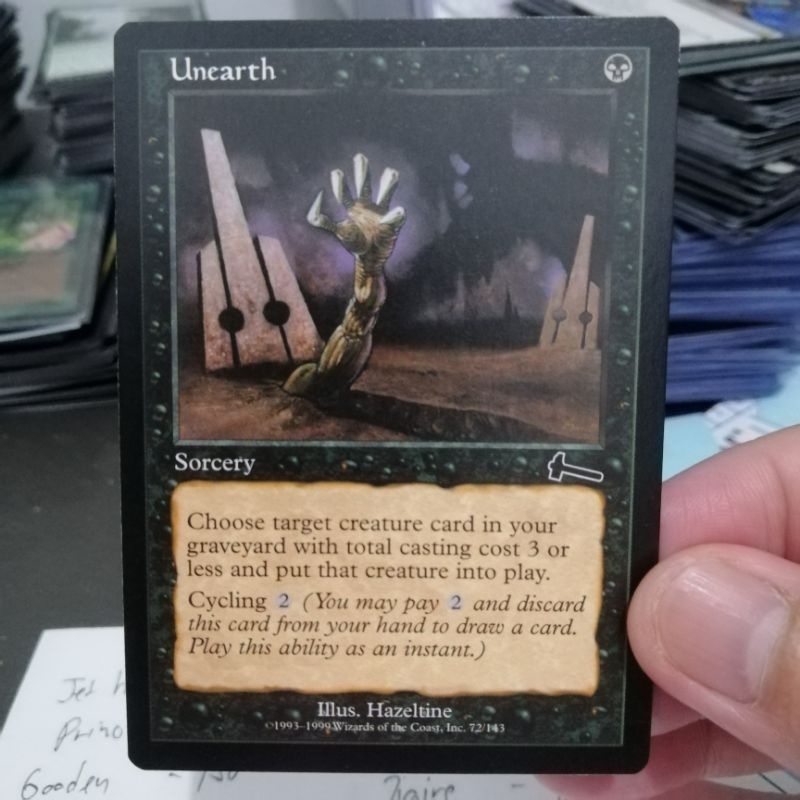 1 PLAYED Unearth Urza's Legacy MTG card magic the gathering | Shopee ...