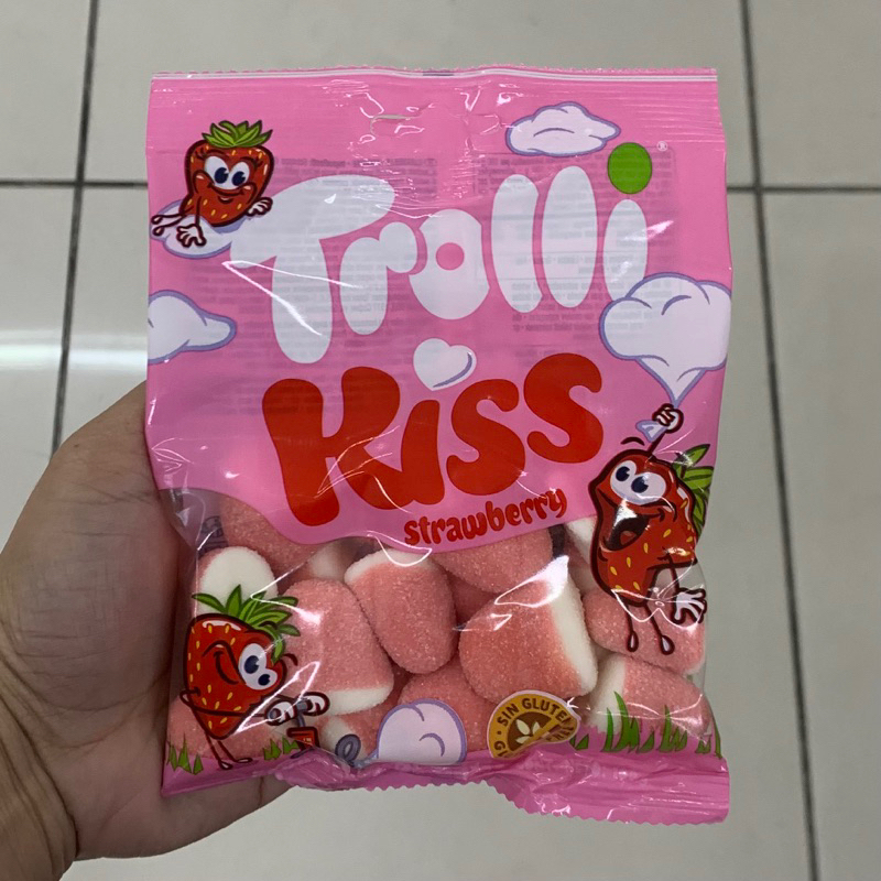 TROLLI KISS STRAWBERRY GLUTEN-FREE GUMMY CANDY 100g | Shopee Philippines