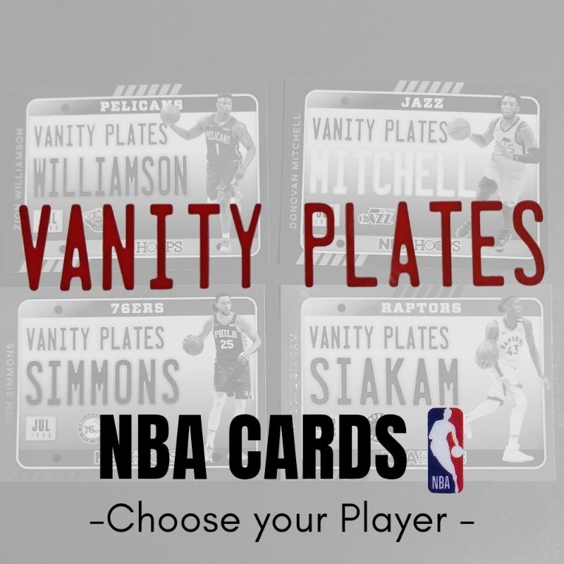 VANITY PLATES NBA Card (Choose Your Player!) | Shopee Philippines