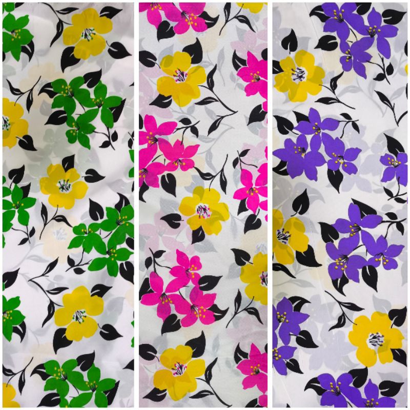 GEENA PRINTED • ANYA • 60 WIDTH • SILK • PONGEE • SOLD PER YARD • TELA ...