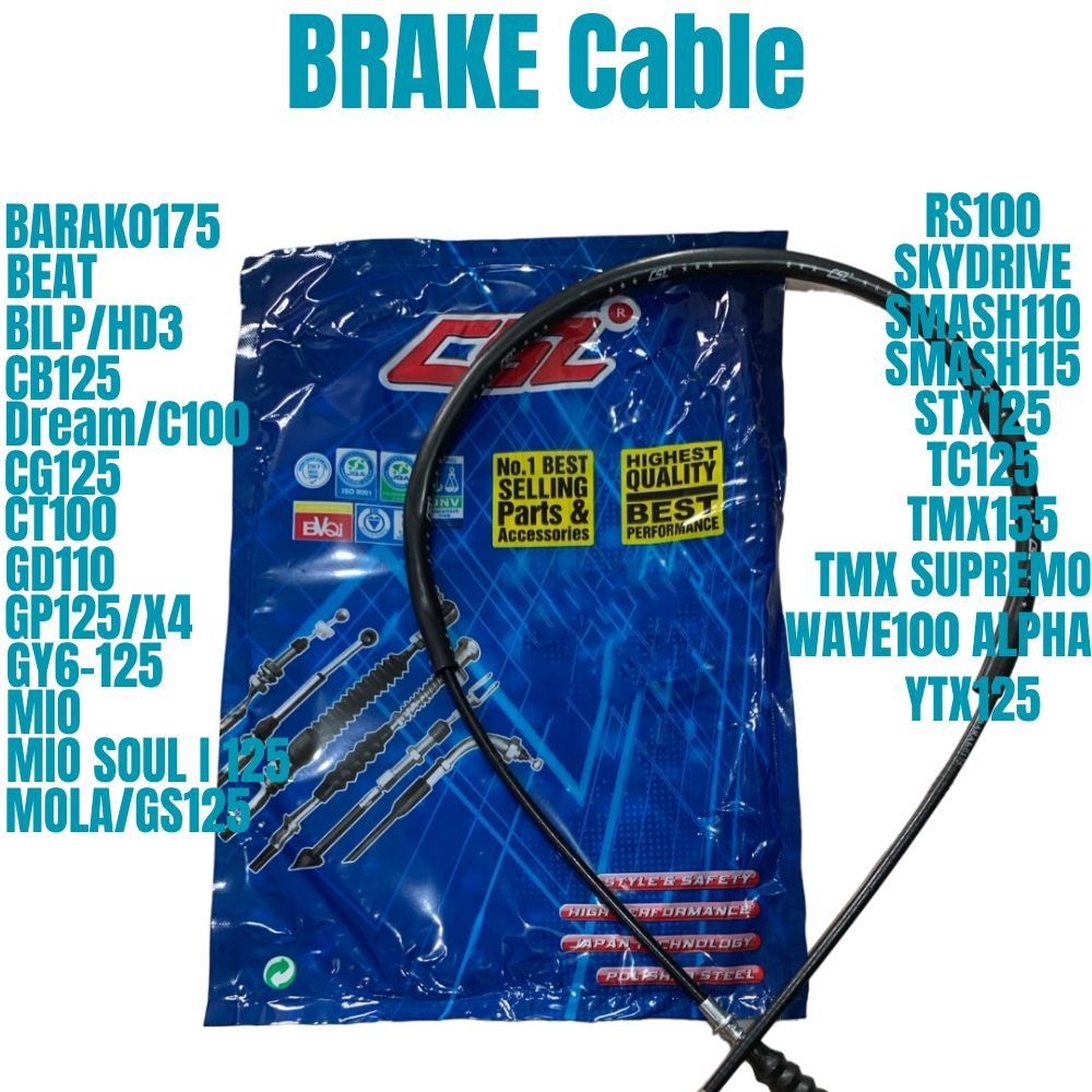 CSL BRAKE CABLE MOTORCYCLE BARAKO/C100/CT100/FURY/GD110/RAIDER/RS100 ...