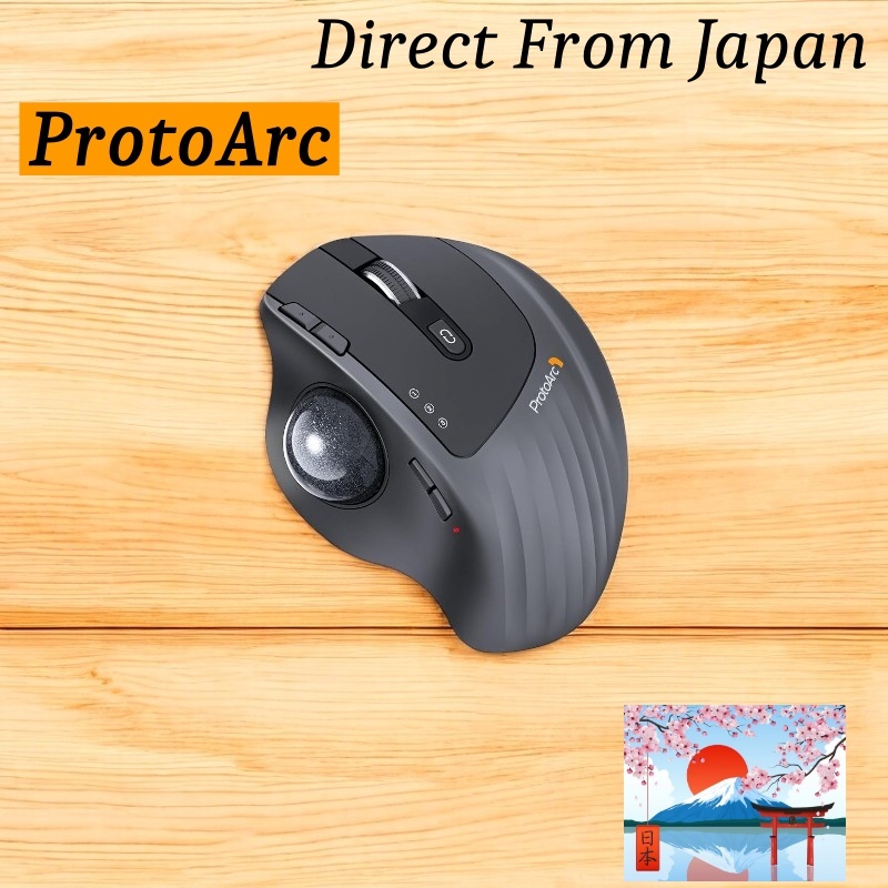 ProtoArc Trackball Mouse EM01 NL compatible with both 2.4G and ...